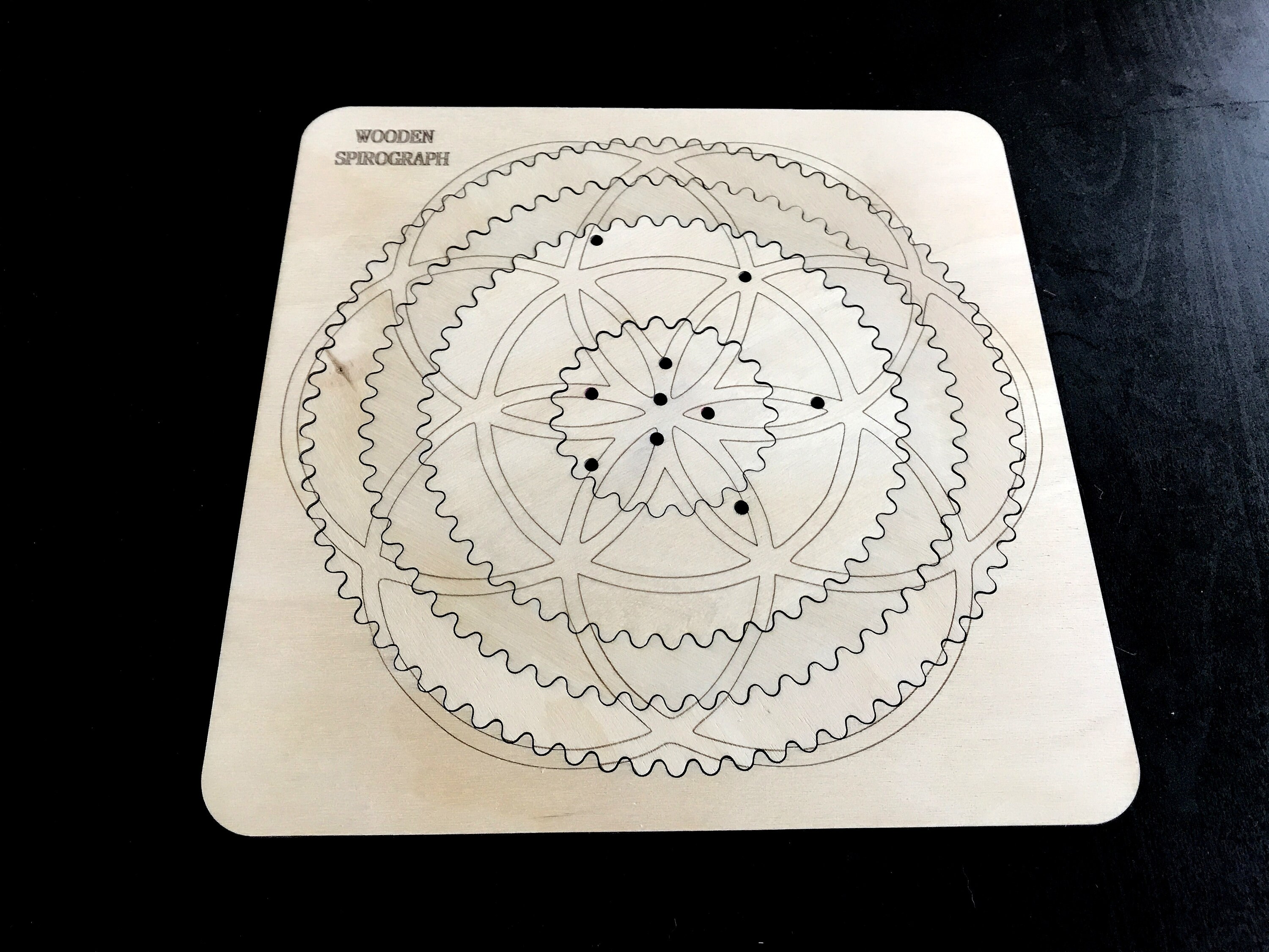 Wooden Spirograph. Many Combinations and Patterns. Digital Files ...