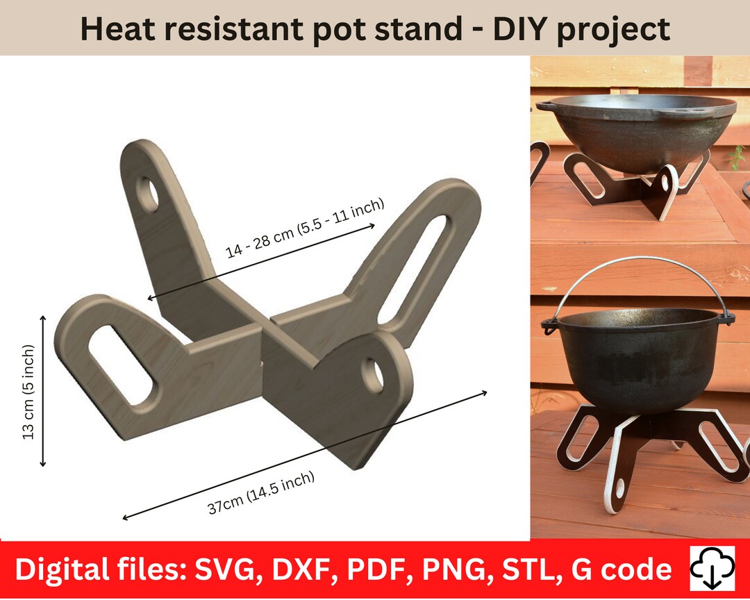Elegant Foldable Multi-size Heat Resistant Pot Stand. Foldable Pot Rack ...