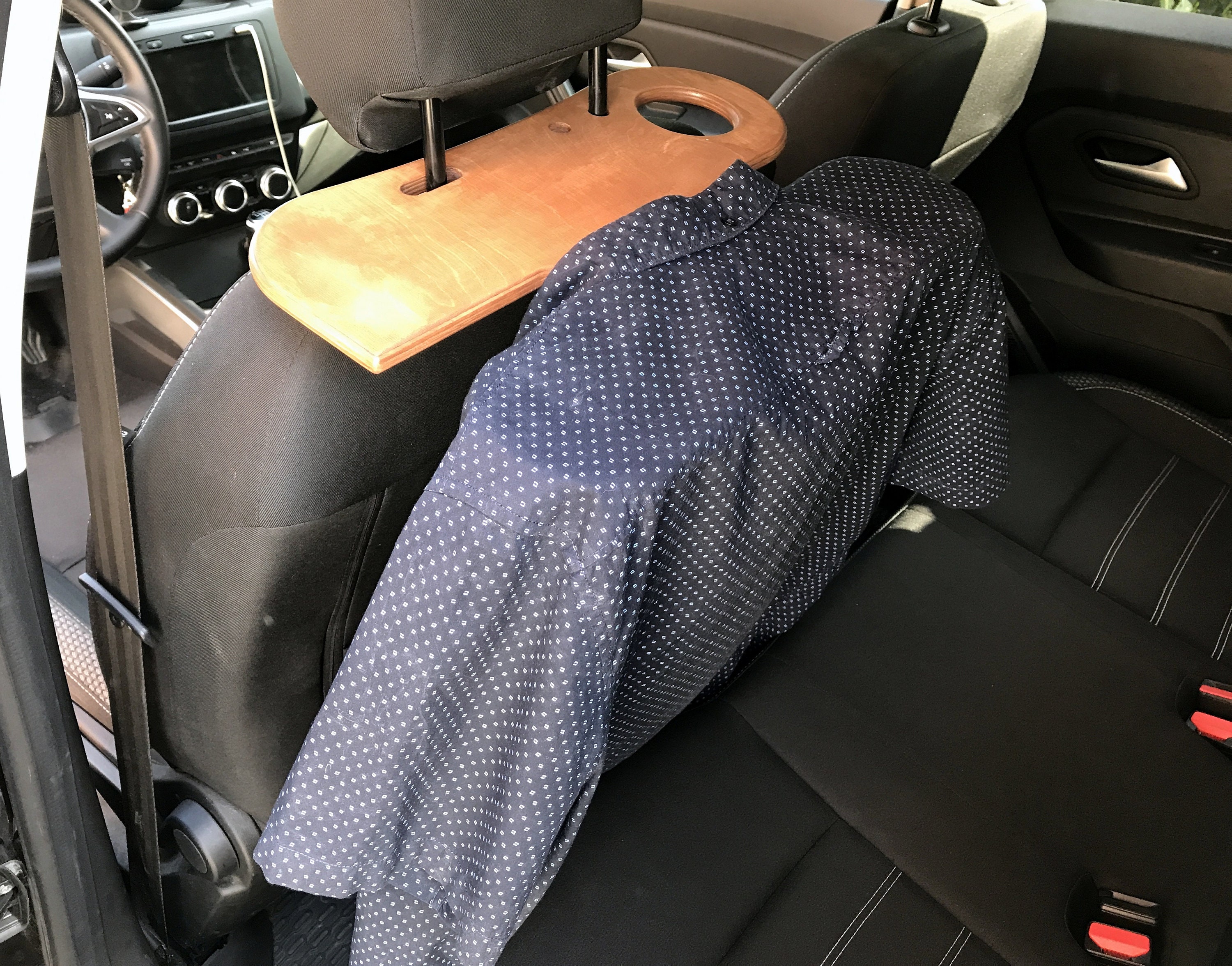 Ergonomic Steering Wheel Desk Headrest Seat Coat Hanger in One ...