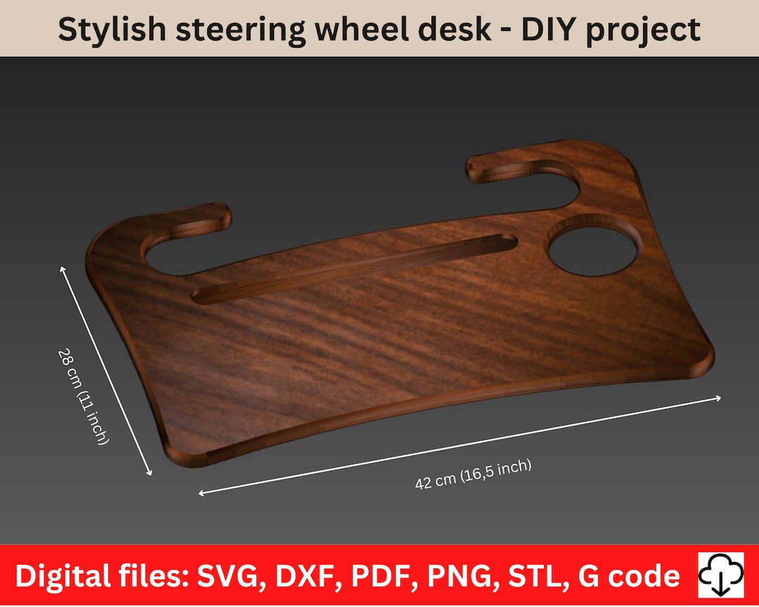 Stylish Steering Wheel Desk. Desk for the Car. Travel Table for Eating ...