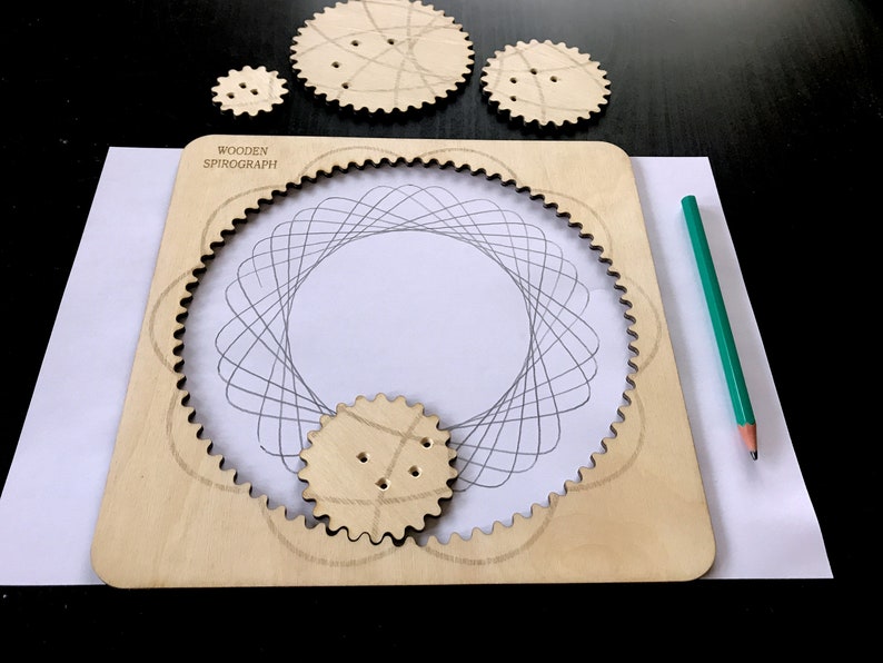 DIY Project Wooden Spirograph. Wooden Spirograph Digital Files Designed ...
