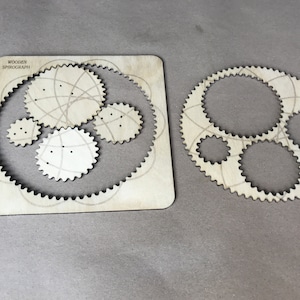 DIY Project Wooden Spirograph. Wooden Spirograph Digital Files Designed ...