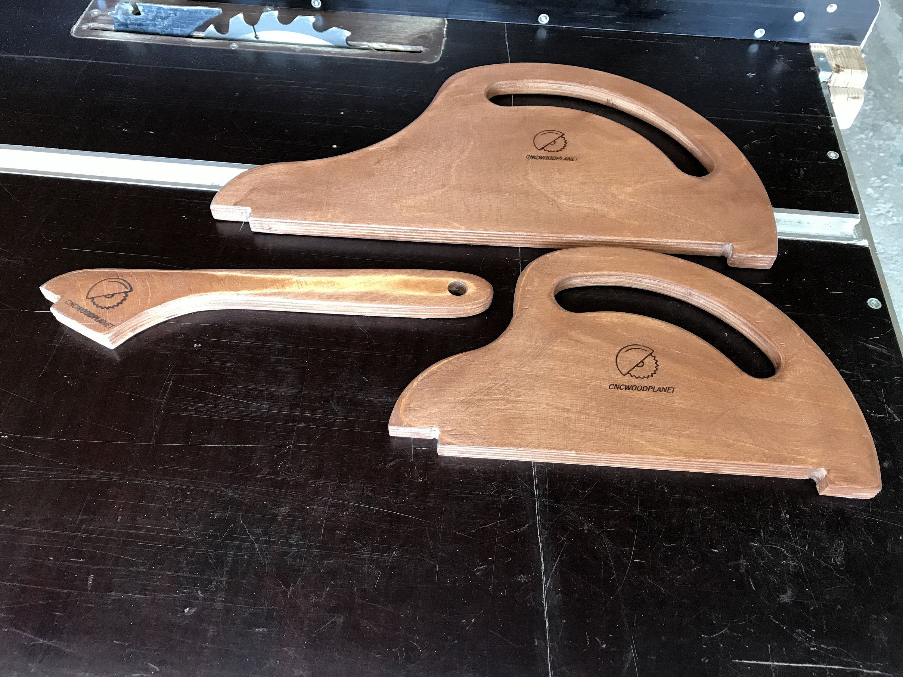 Precision Grip Table Saw Push Sticks Set: Unique Rounded Handle Design ...