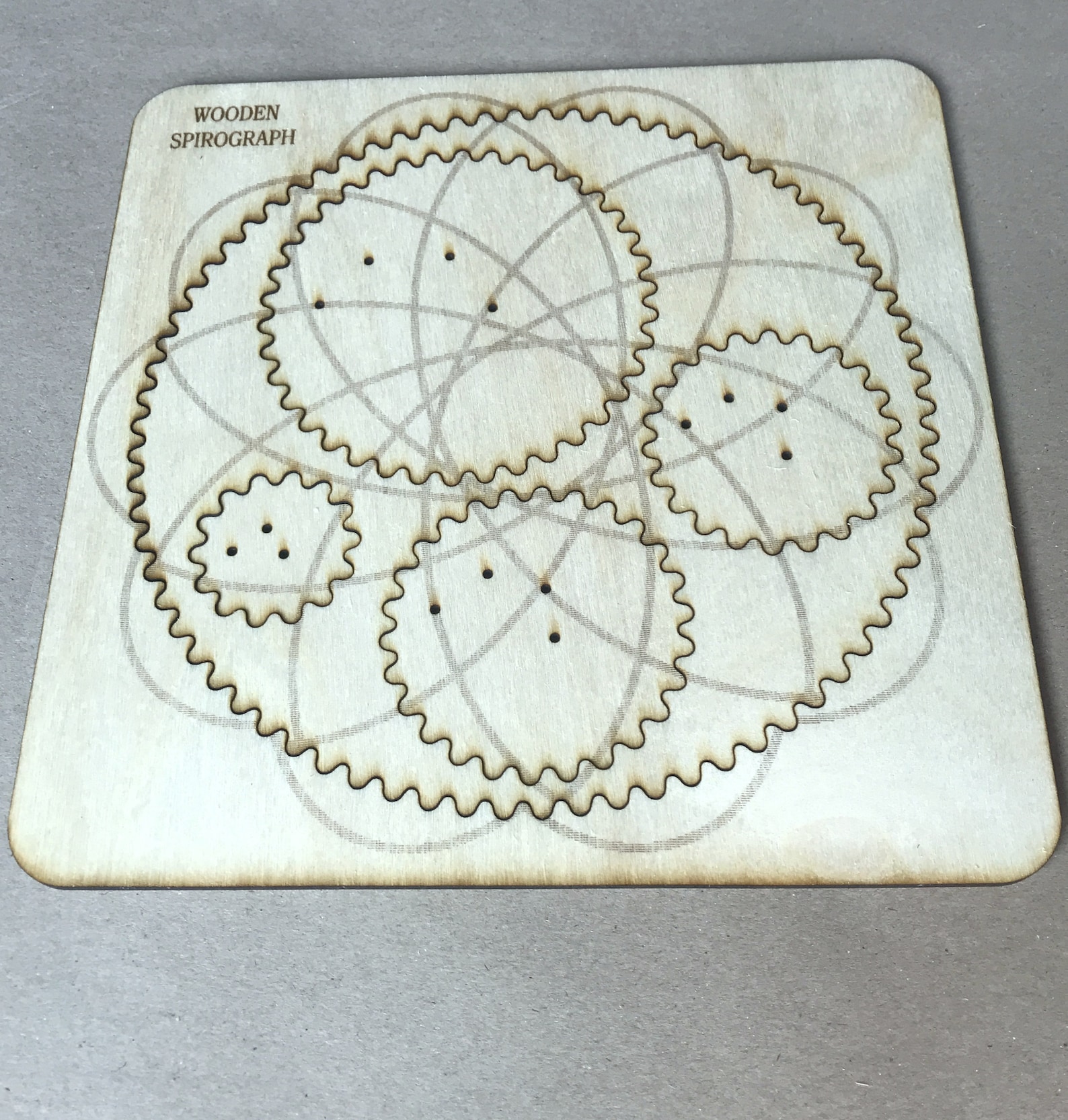 DIY Project Wooden Spirograph. Wooden Spirograph Digital Files Designed ...