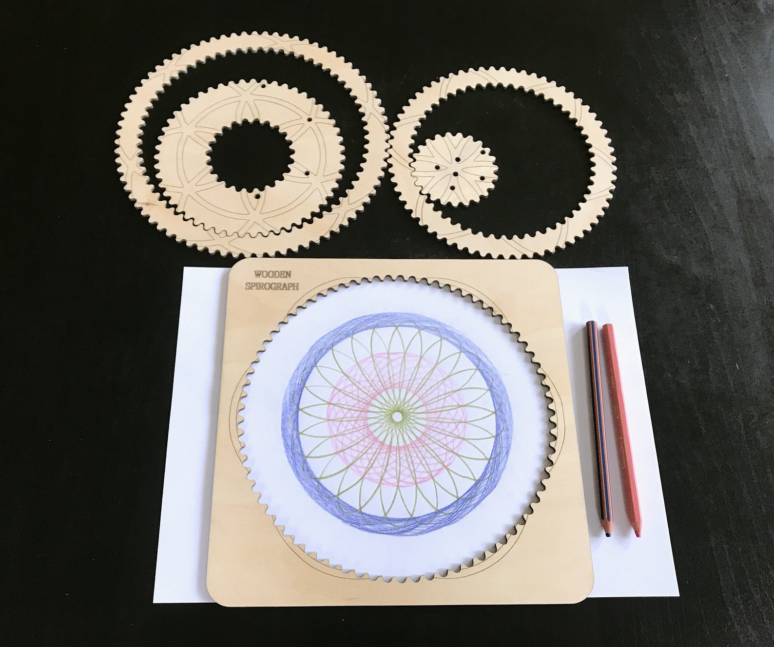 Wooden Spirograph. Many Combinations and Patterns. Digital Files ...