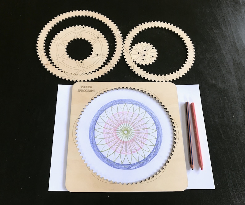 Wooden Spirograph. Many Combinations and Patterns. Digital Files ...