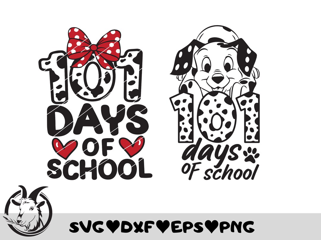 101 Days of School SVG, 101 Days of School Dalmatian, Kindergarten SVG ...