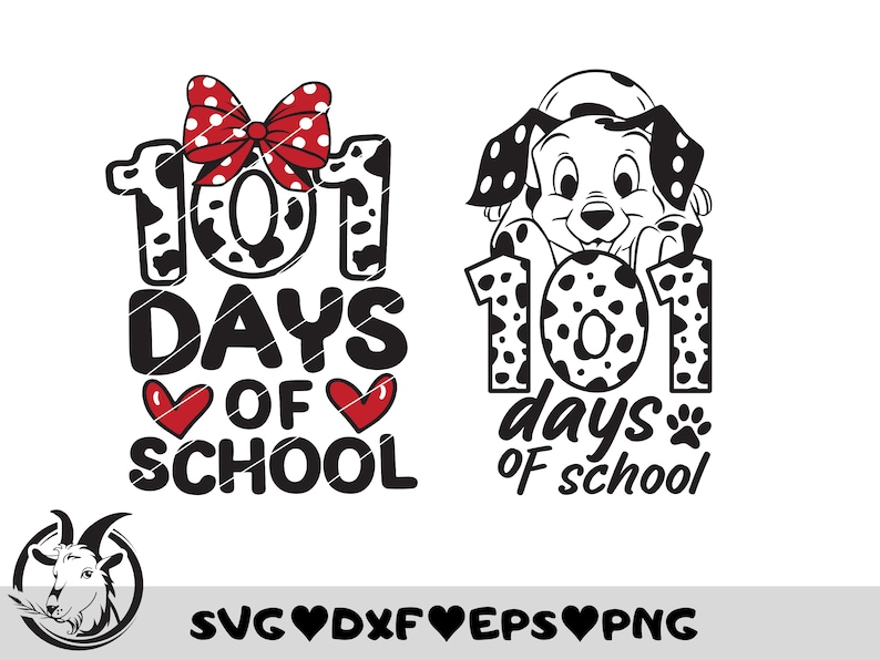 101 Days of School SVG 101 Days of School Dalmatian - Etsy