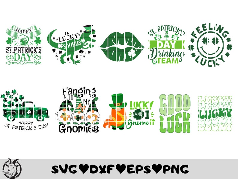 St. Patrick's Day SVG Bundle Shamrock Svg St. Patrick - Etsy