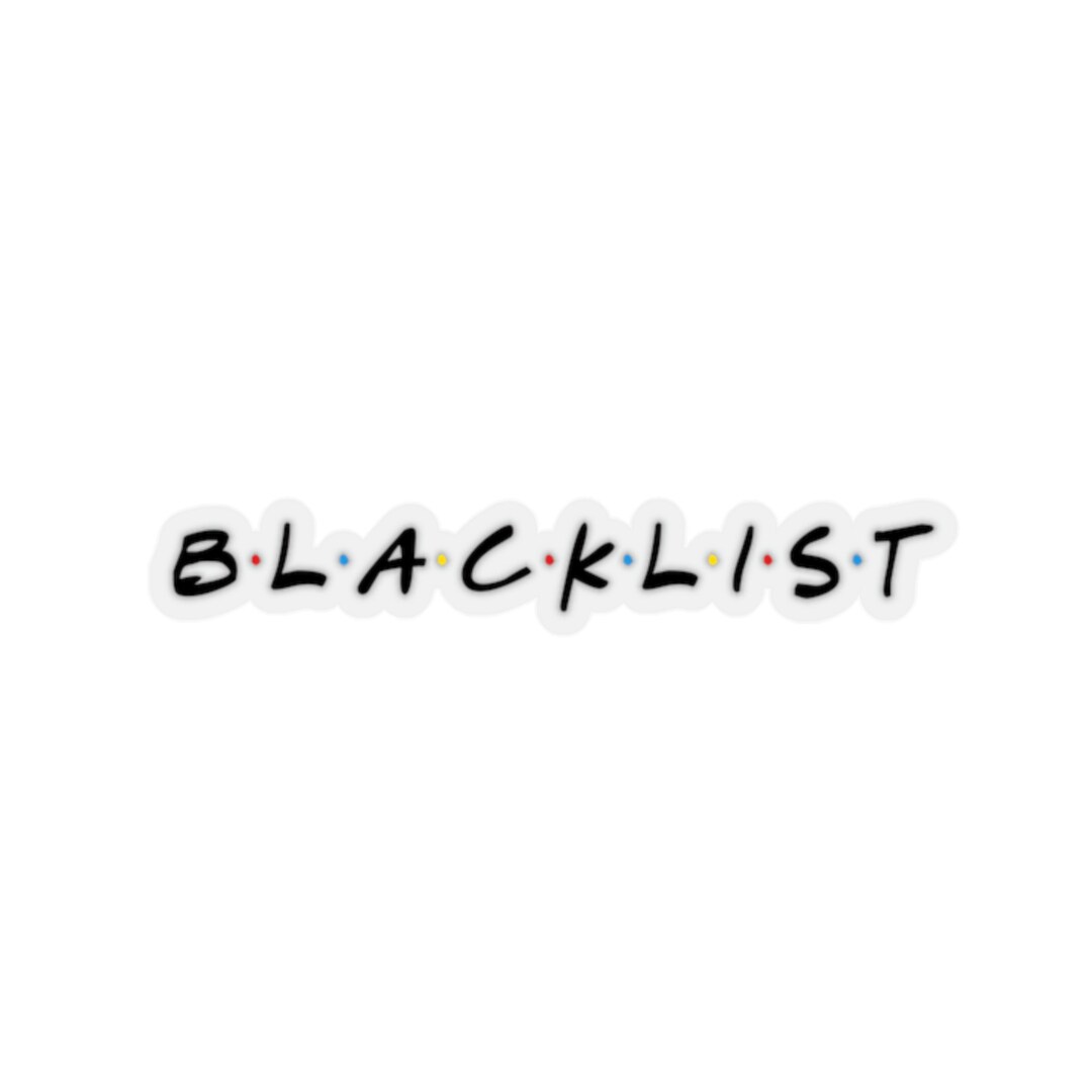 The Blacklist Dotted Design Sticker - Etsy