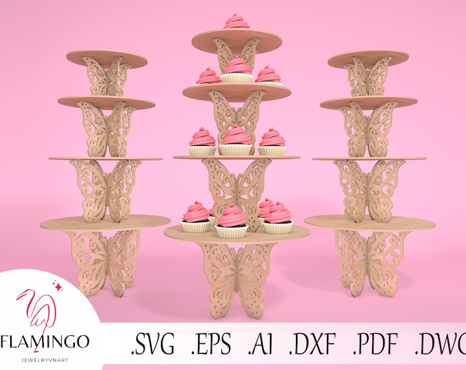 Butterfly Cake Stand Perfect for Wedding Decorations, Birthday Party ...