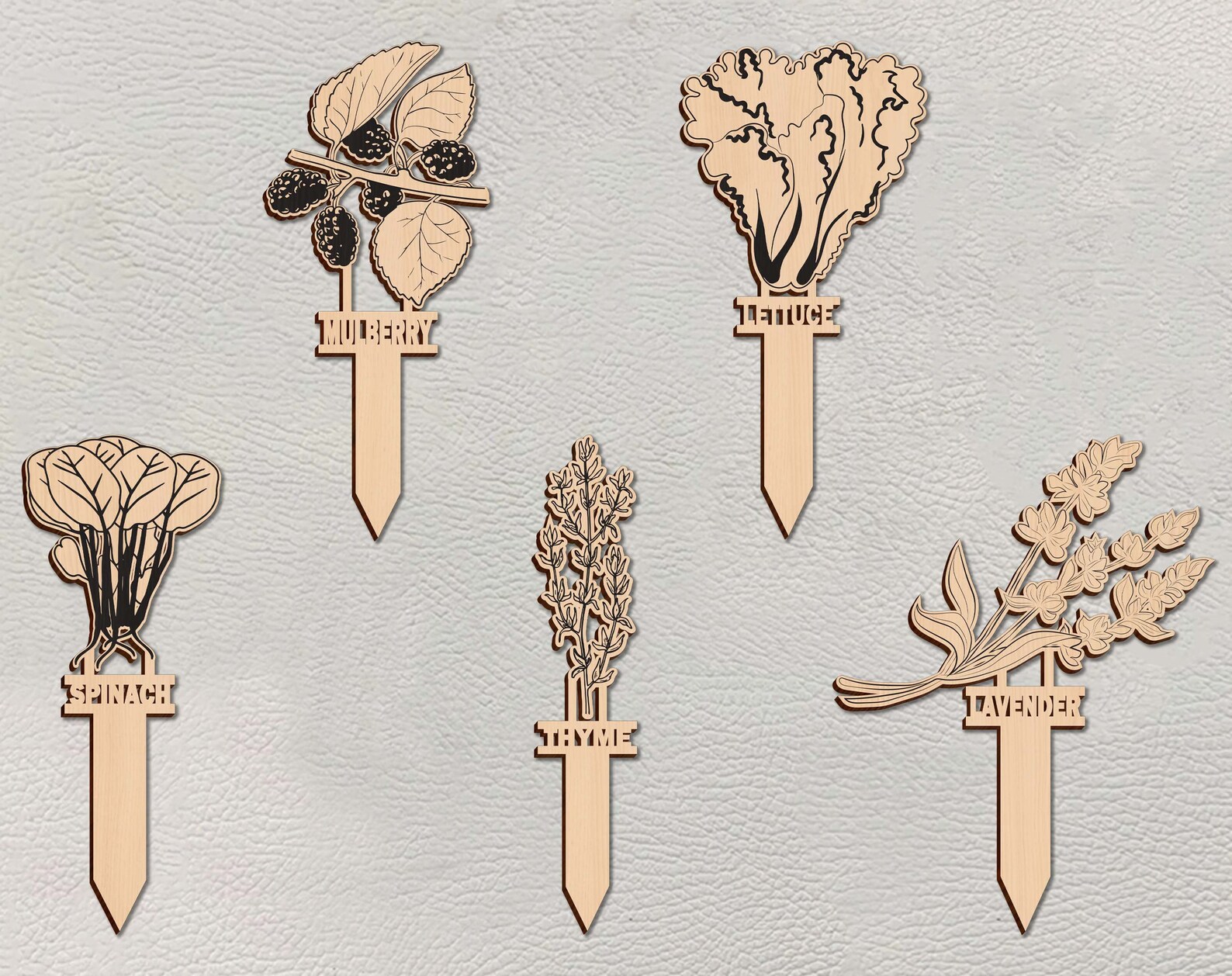 Herb Garden Markers Svg, Garden Stakes Glowforge Svg, Vegetable Garden ...