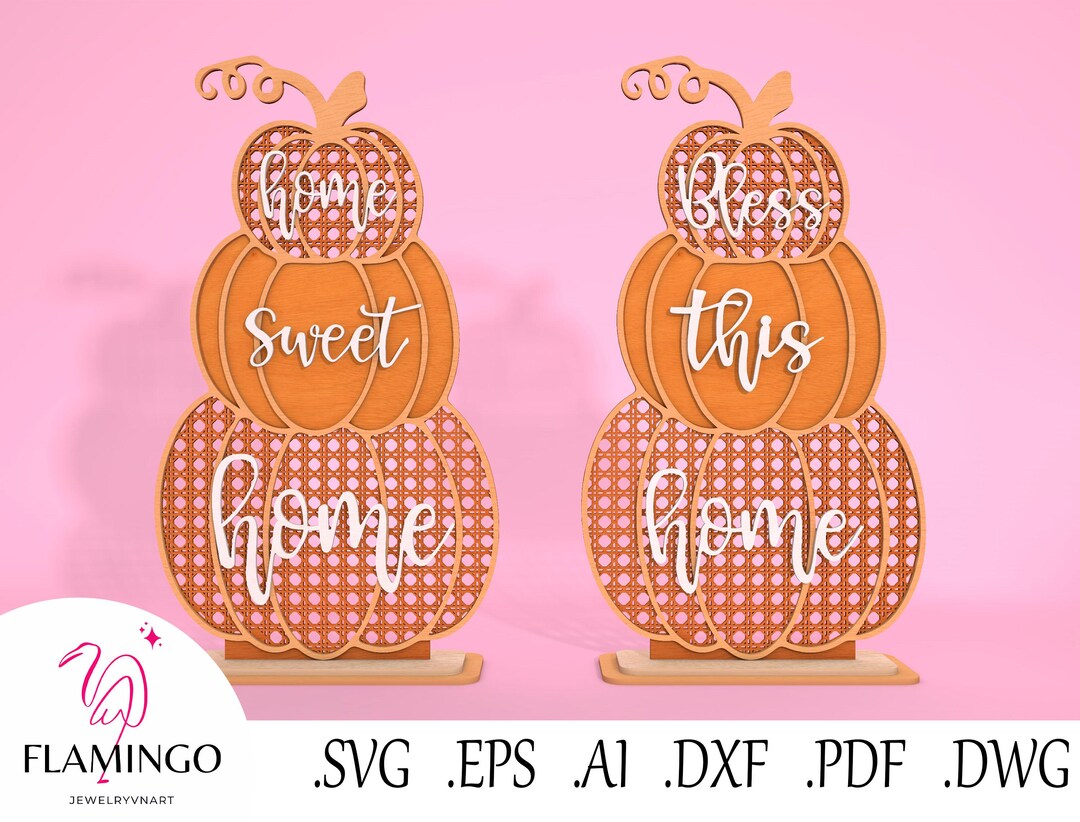 Stacking Pumpkins Standing Decor Cut Files Svg ,farmhouse Fall Decor ...