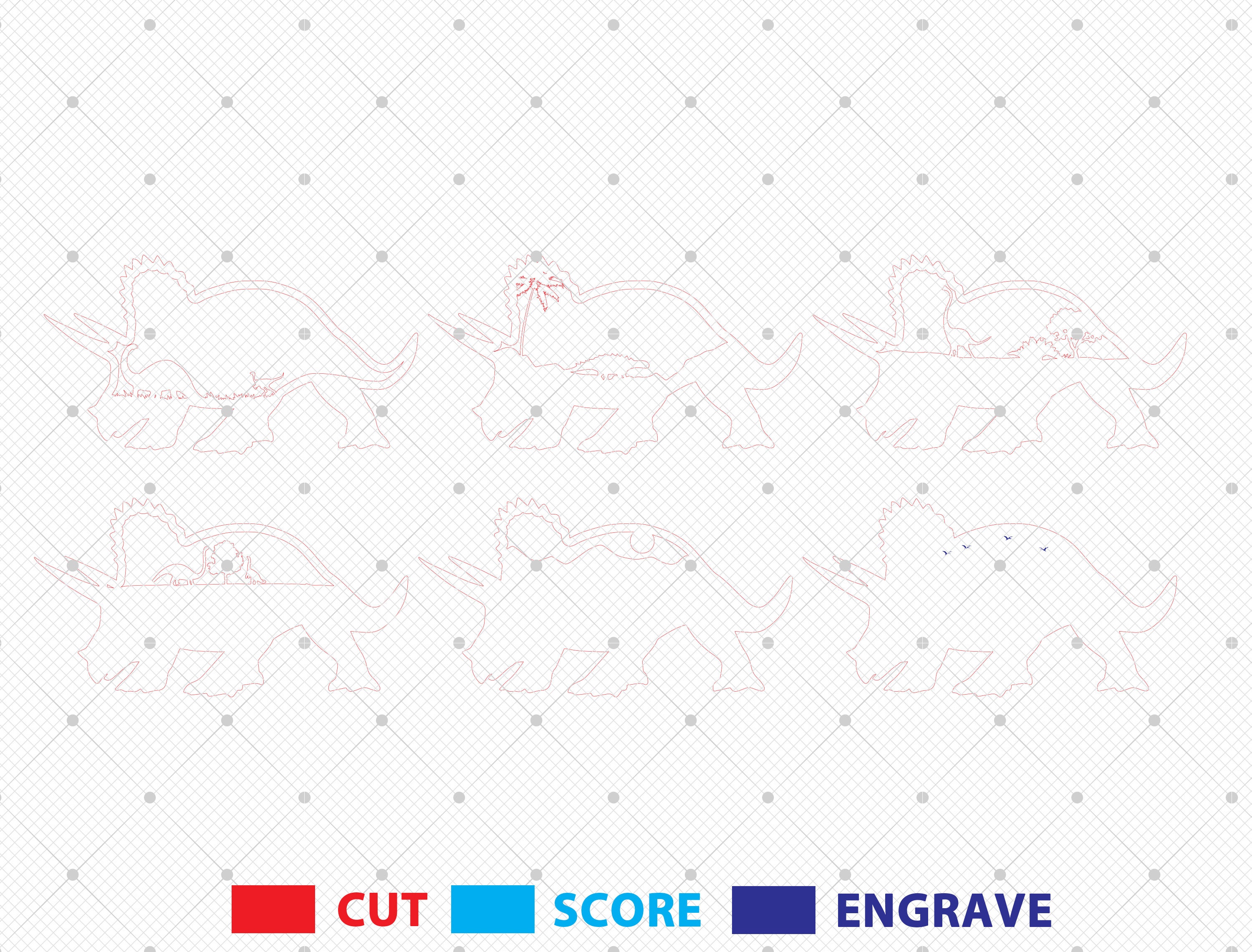 Multilayer Dinosaur Cut Files Svg ,multilayer 3D Laser Cutting File Svg ...