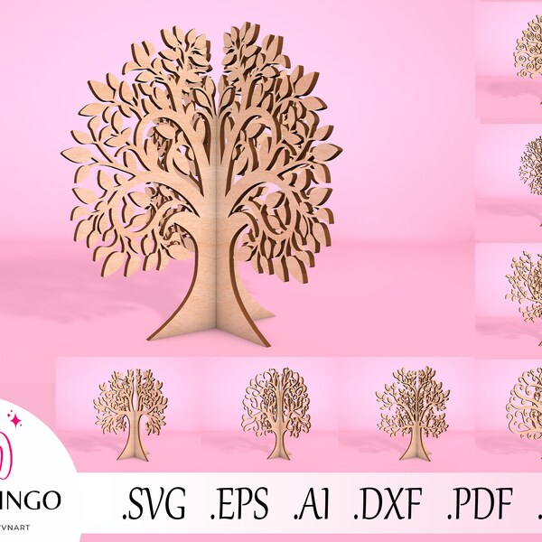 Laser Cut Tree Svg - Etsy