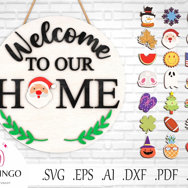 Seasonal Door Signs - Etsy