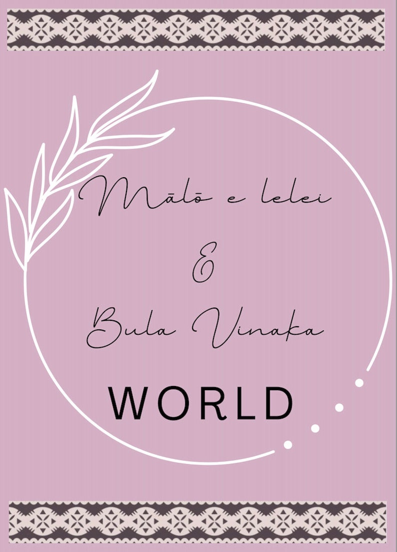 Fijian and Tongan Baby Milestone Cards - Etsy