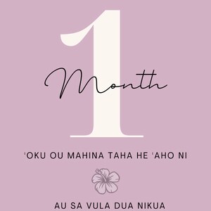 Fijian and Tongan Baby Milestone Cards - Etsy