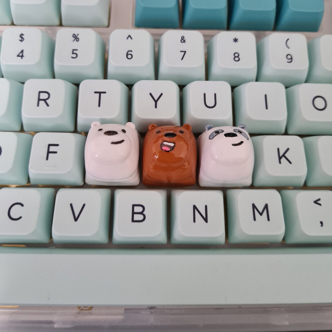 We Bare Bears Keycap, Artisan Keycap, Custom Keycap, Mechanical Keycaps ...
