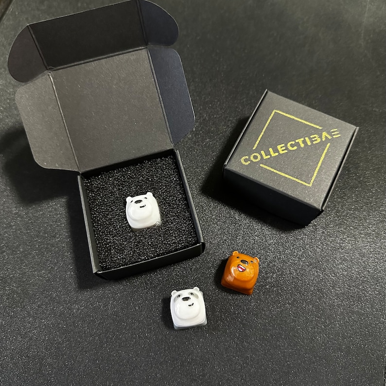 We Bare Bears Keycap, Artisan Keycap, Custom Keycap, Mechanical Keycaps ...