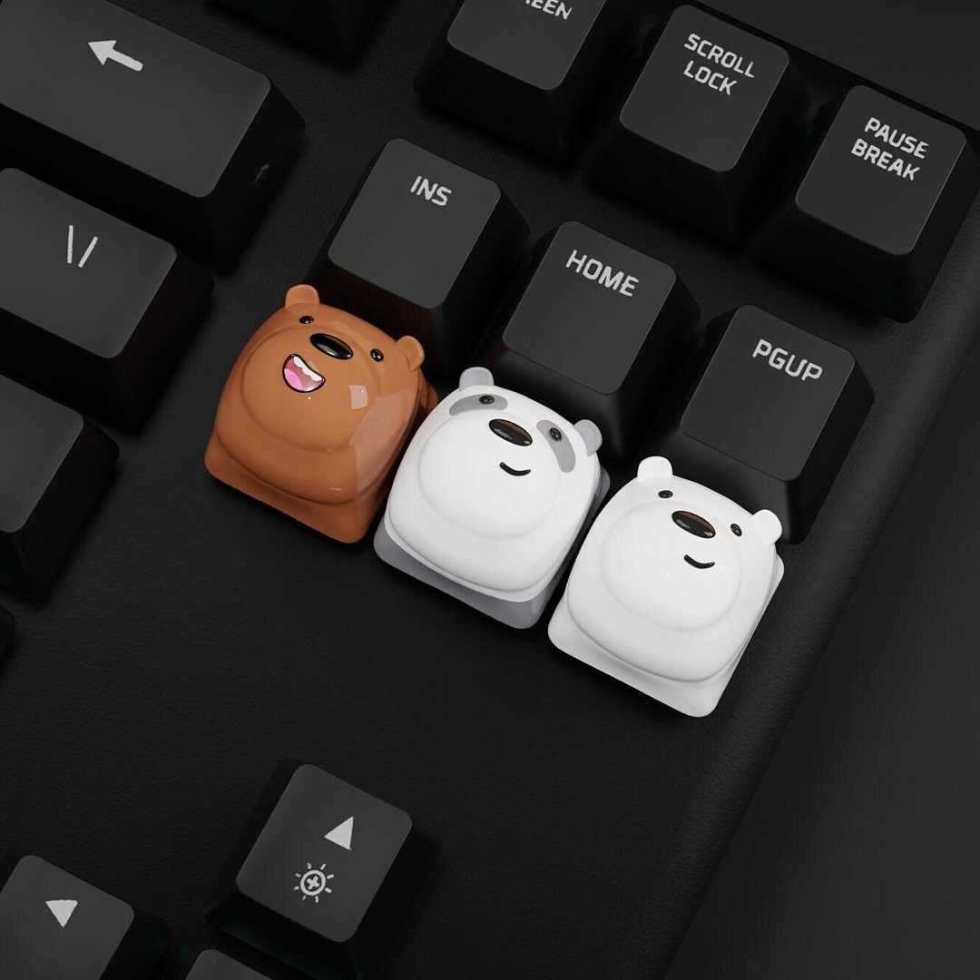 We Bare Bears Keycap, Artisan Keycap, Custom Keycap, Mechanical Keycaps ...