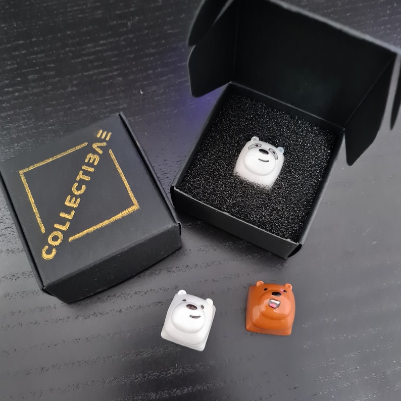 We Bare Bears Keycap Artisan Keycap Custom Keycap - Etsy