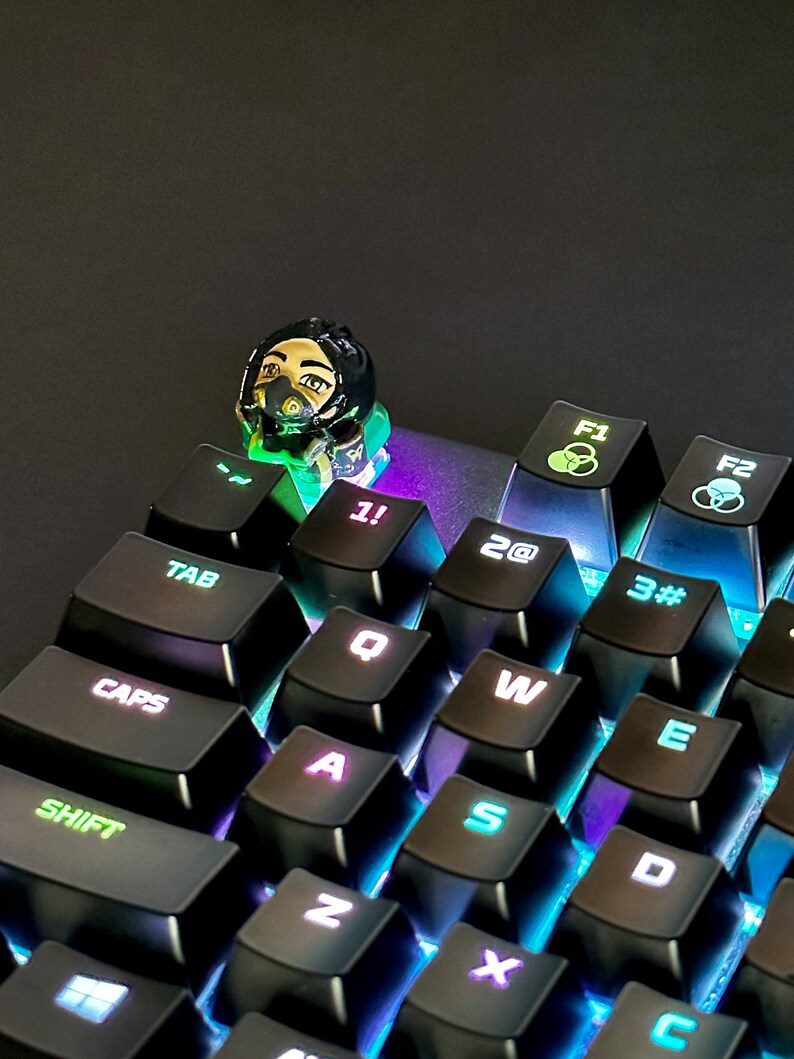 Valorant Viper Keycap, Artisan Keycap, Custom Keycap, Mechanical ...