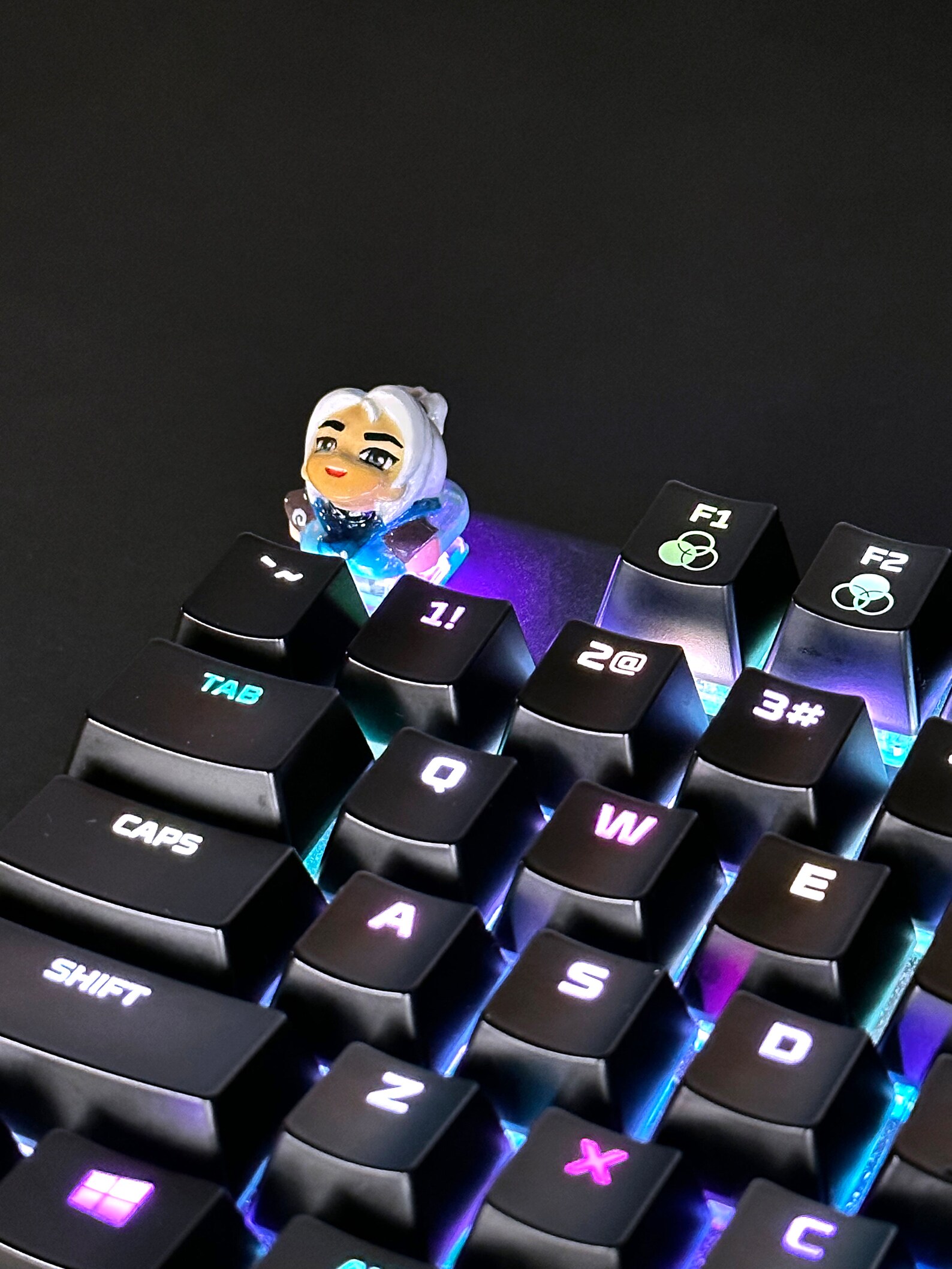 Valorant Jett Keycap, Artisan Keycap, Custom Keycap, Mechanical Keycaps ...