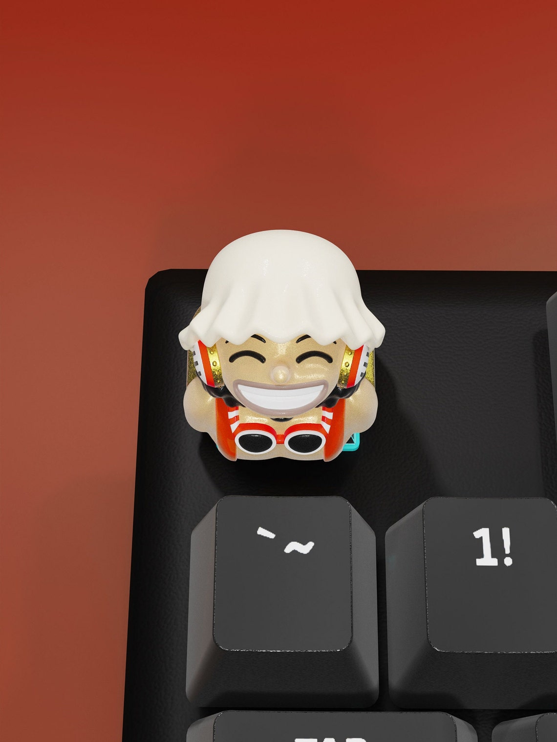 One Piece Ussop Keycap, Artisan Keycap, Custom Keycap, Mechanical ...