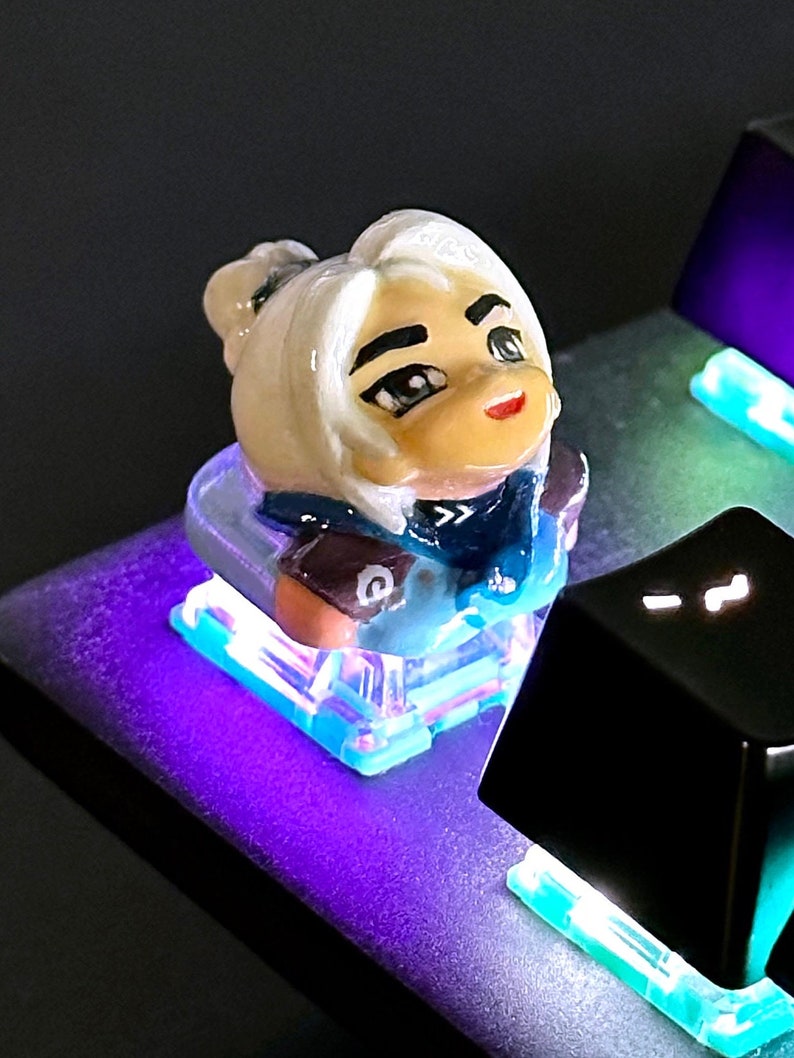 Valorant Jett Keycap, Artisan Keycap, Custom Keycap, Mechanical Keycaps ...