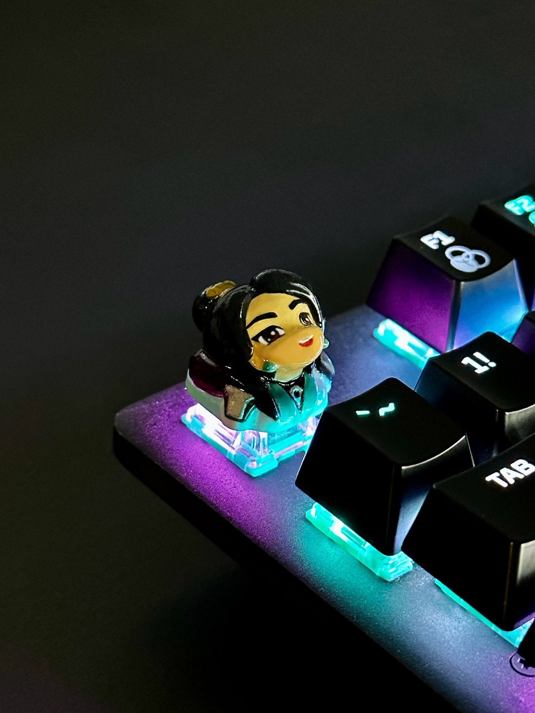 Valorant Sage Keycap, Artisan Keycap, Custom Keycap, Mechanical Keycaps ...