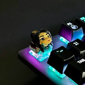 Valorant Sage Keycap, Artisan Keycap, Custom Keycap, Mechanical Keycaps ...
