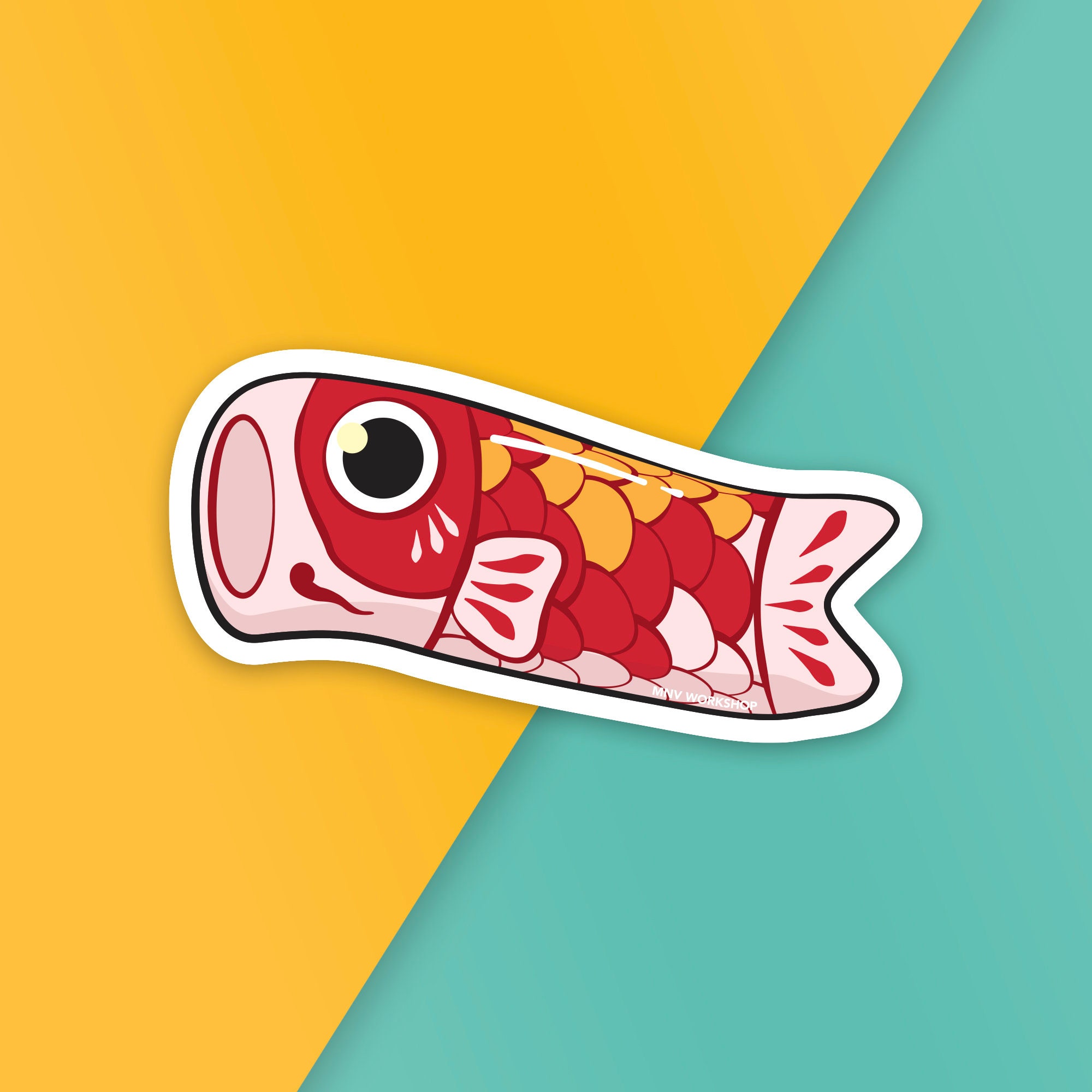Japanese Lucky Outdoor Sticker Laminated Waterproof Vinyl Stickers UV ...