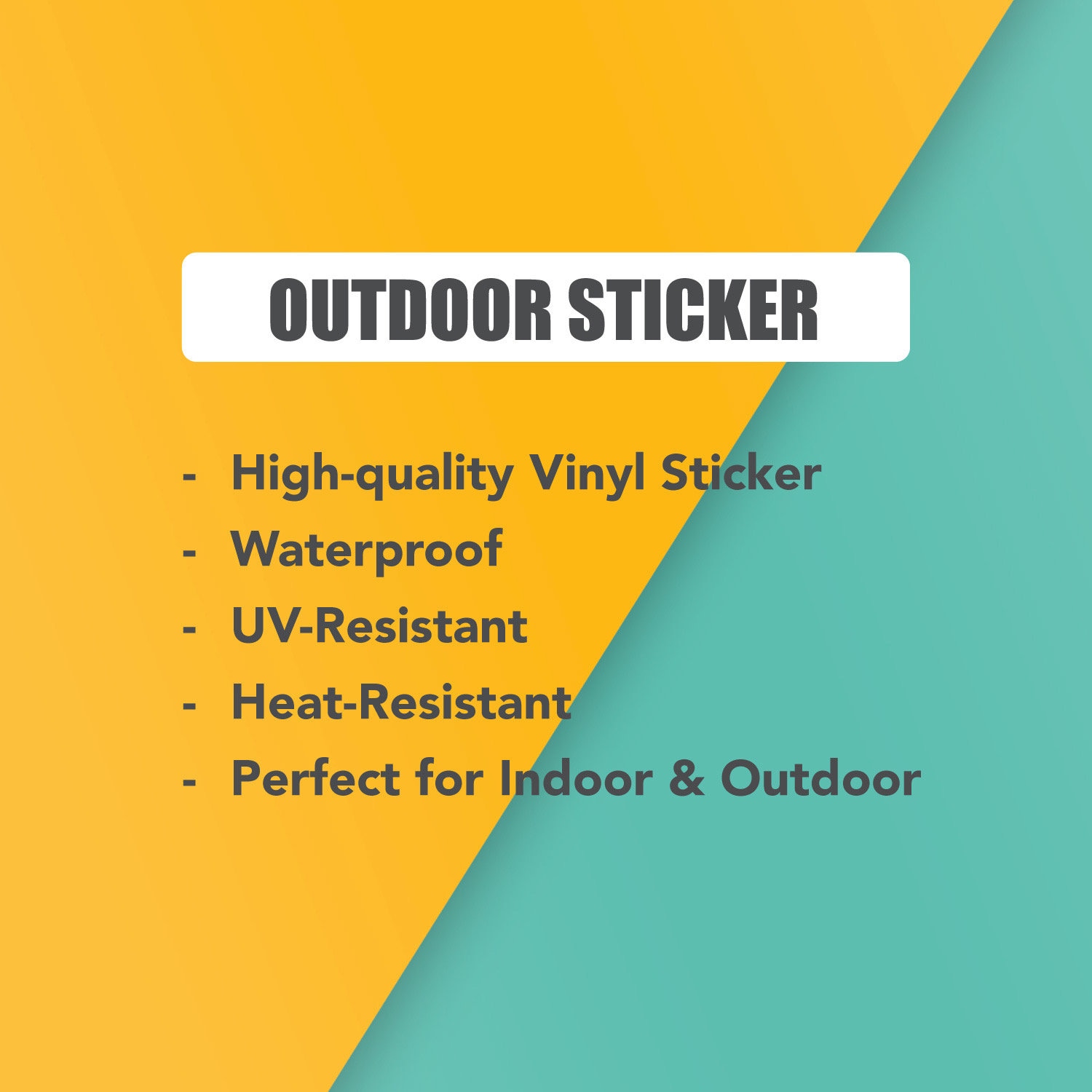 Rubber Duck Outdoor Sticker Laminated Waterproof Vinyl Stickers UV ...