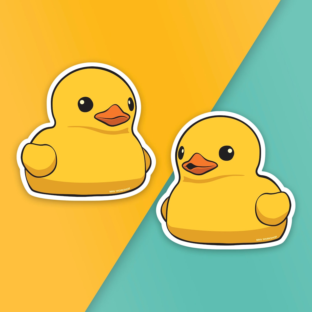 Rubber Duck Outdoor Sticker Laminated Waterproof Vinyl Stickers UV ...