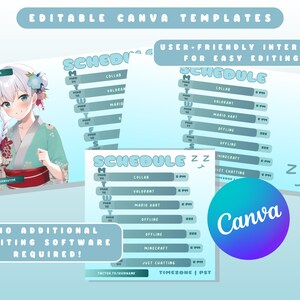 Vtuber Schedule Twitch Stream Schedule Cute Twitch Schedule Vtuber ...