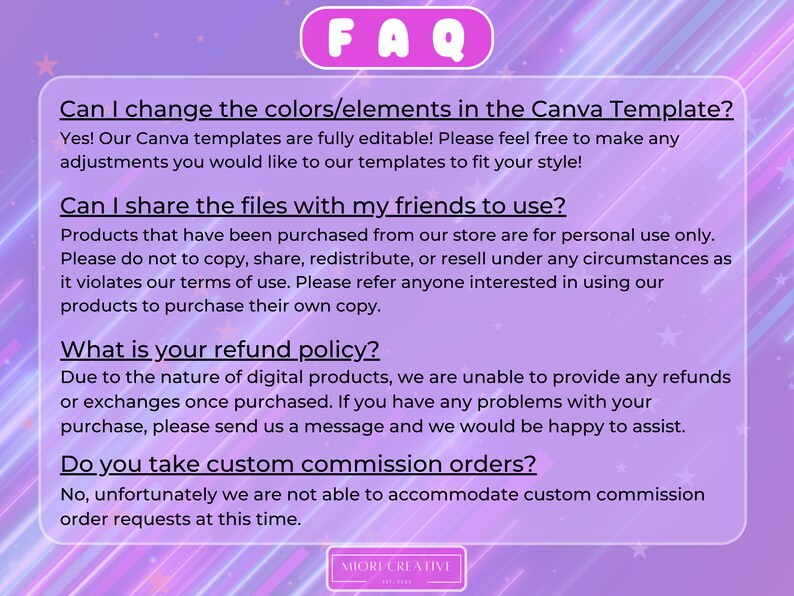 2-pack Moon Vtuber Schedule Template Twitch Stream Schedule - Etsy