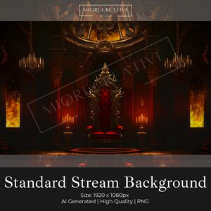 Fire Animated Background Castle Vtuber Background Pngtuber - Etsy