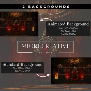 Fire Animated Background Castle Vtuber Background Pngtuber - Etsy