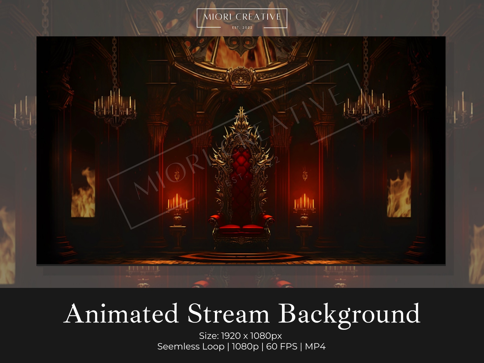 Fire Animated Background Castle Vtuber Background Pngtuber - Etsy Canada