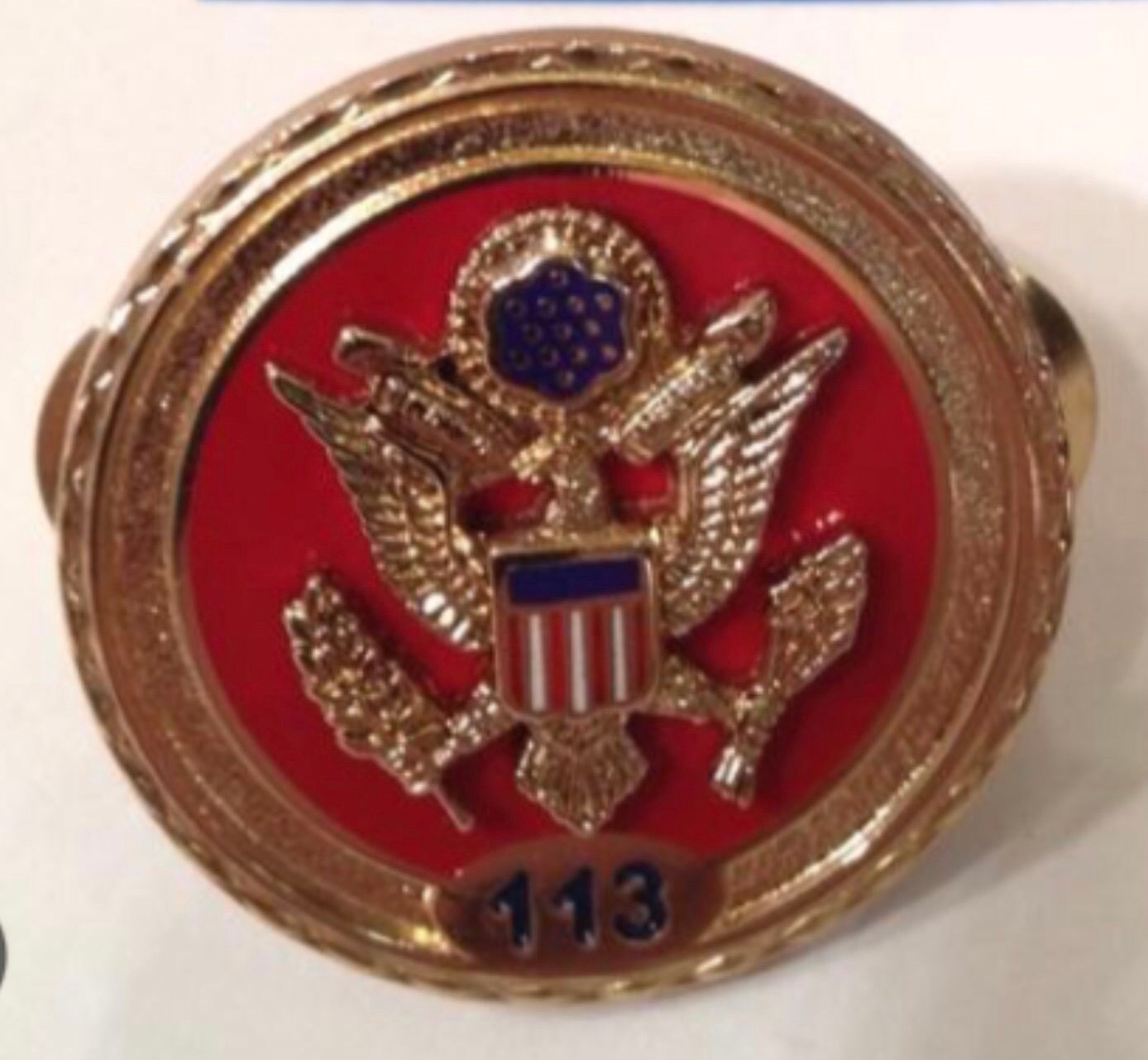 Faux Congressional Pin Fire Fighter King/queen Warrior Heraldry Medal ...