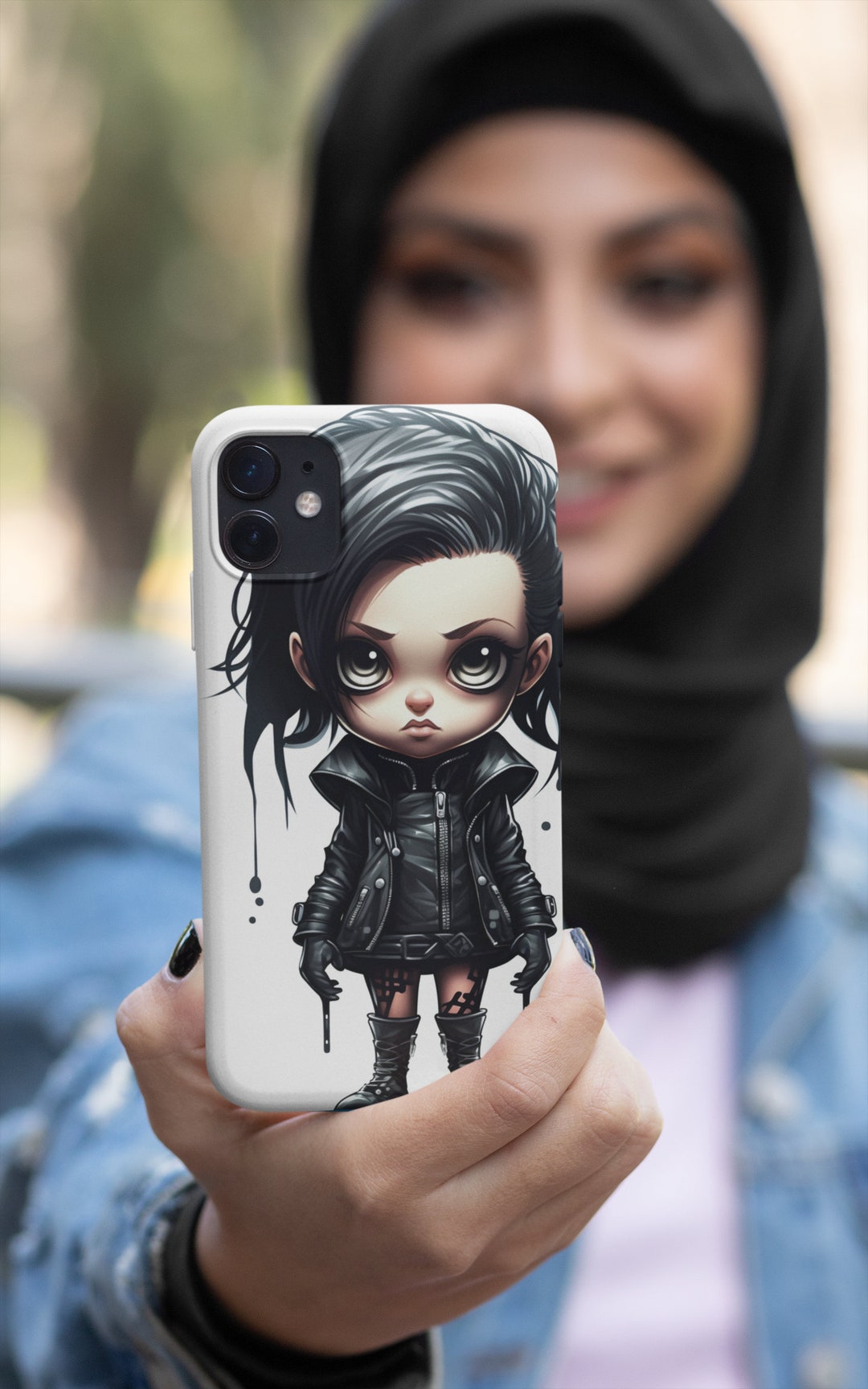 Goth Gothic Girl Unique Trendy Tough Phone Cases Iphone - Etsy
