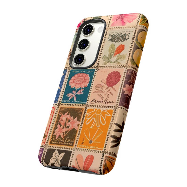 Vintage Stamps, Collage, Tough Phone Case, Iphone, Samsung Galaxy, Google Pixel,cell Phone Case ...