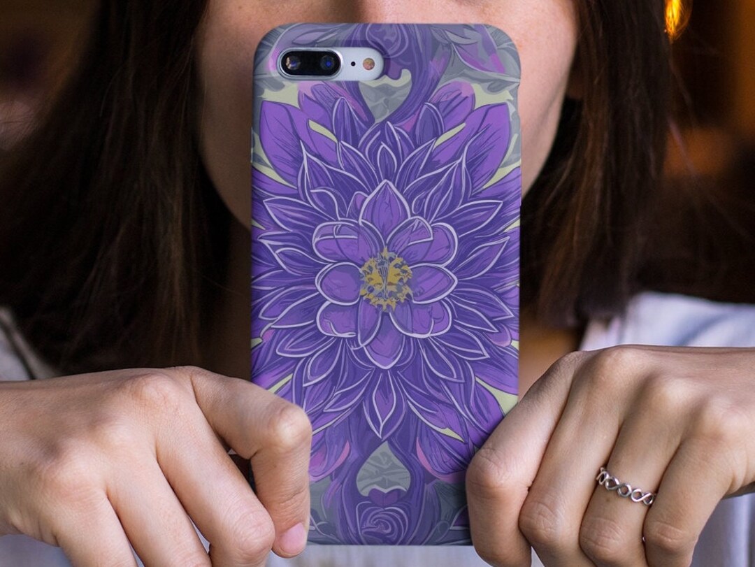 Purple Art Tough Phone Cases Art Print Phone Case Abstract - Etsy