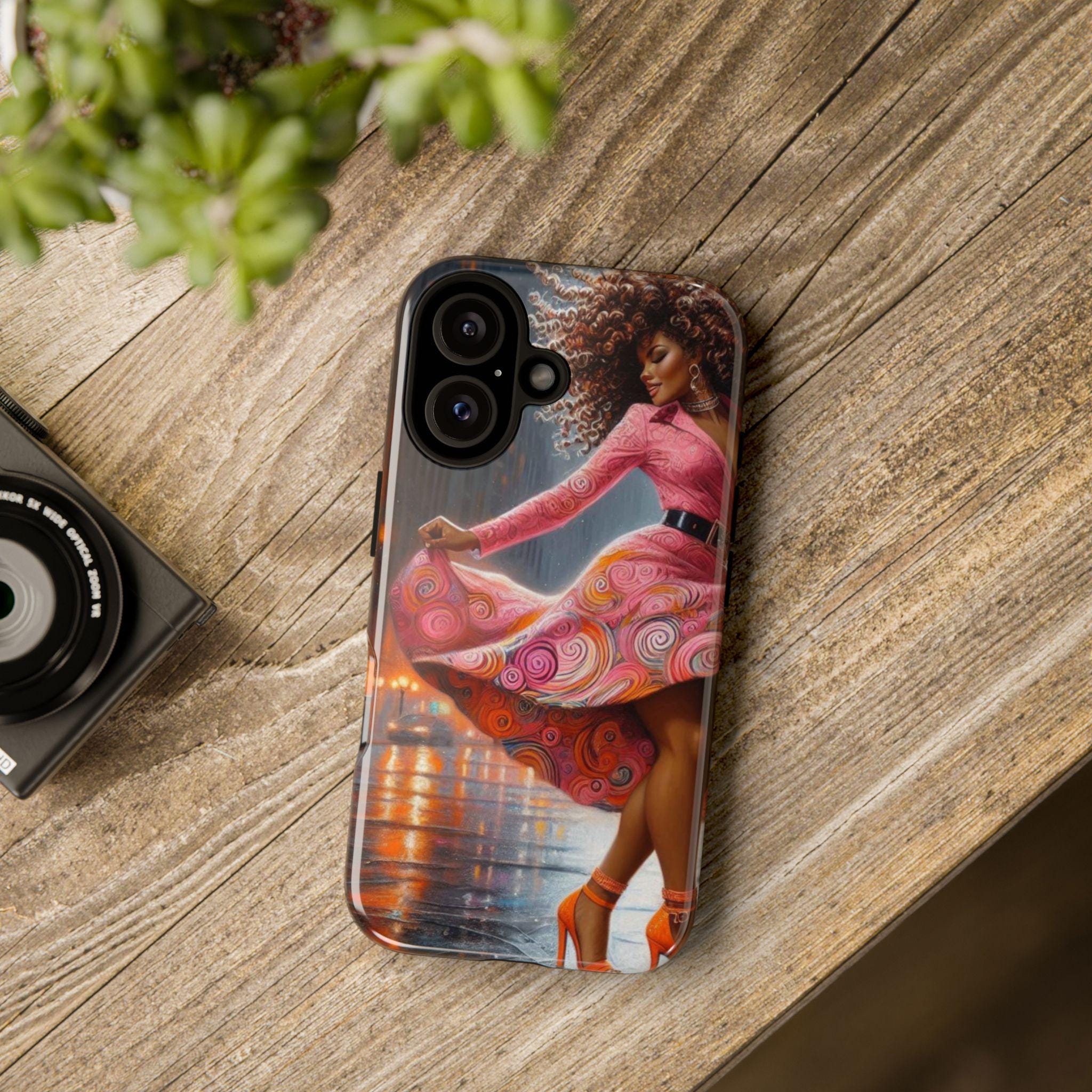 African American Woman Dancing Skirt, Tough Case, iPhone 16, 15 Pro Max ...
