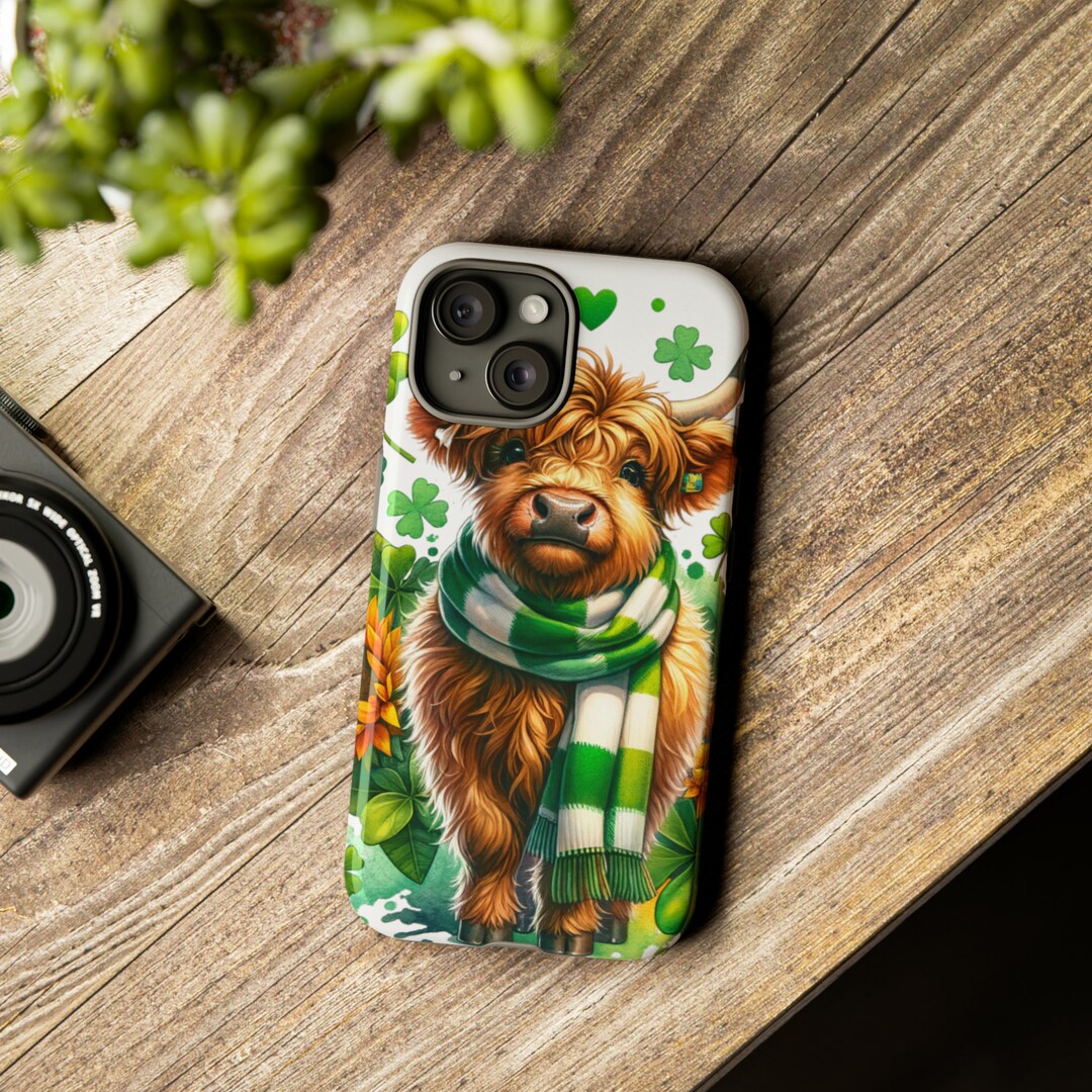 Highland Cow Phone Case, Tough Phone Case, iPhone 15 Pro Max, 14 Plus ...