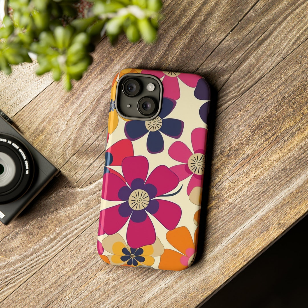 Bright Flowers, Tough Phone Case, Iphone, Samsung Galaxy, Google Pixel ...