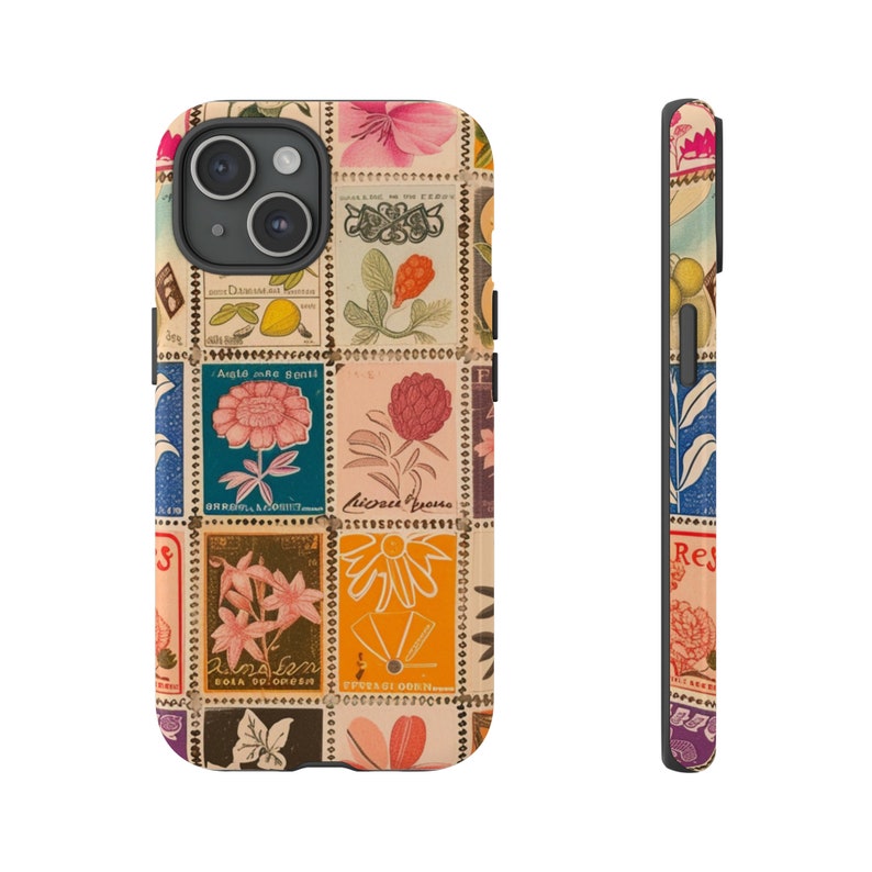 Vintage Stamps, Collage, Tough Phone Case, Iphone, Samsung Galaxy, Google Pixel,cell Phone Case ...