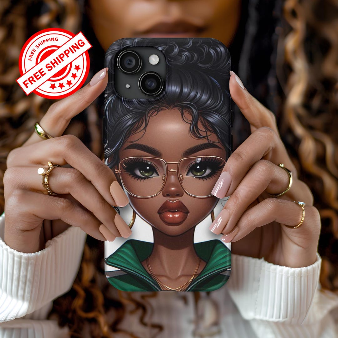 Afrocentric Boss Lady Phone Case: Dual Layer Protective Cover - Etsy