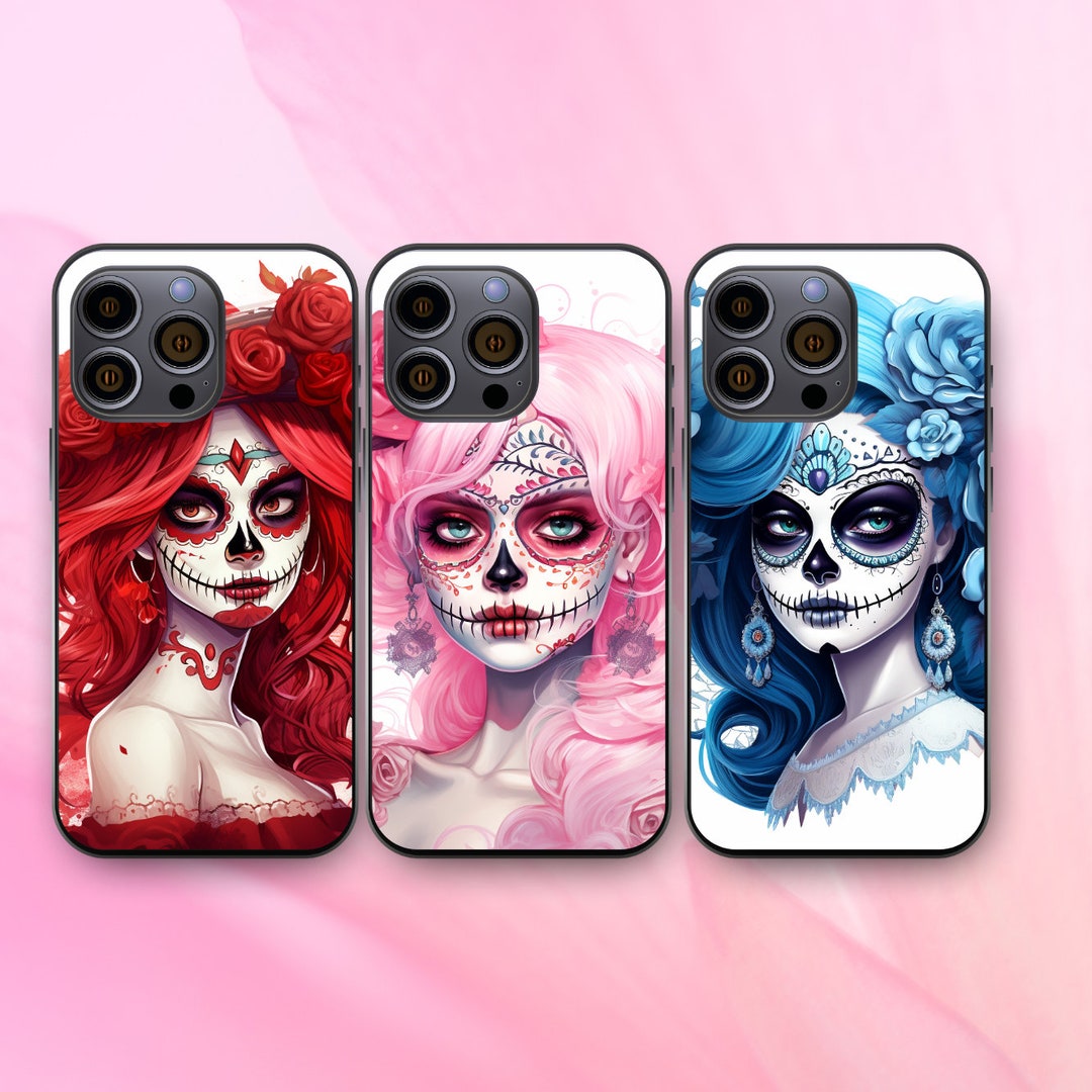 La Calavera Catrina Blue Unique Tough Phone Cases iPhone - Etsy
